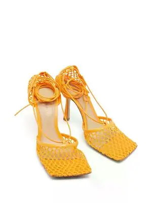 Bottega Veneta Stretch Square-toe Sandals With Tie Fastening