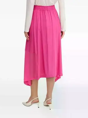 Dkny Asymmetric Elasticated-waist Midi Skirt