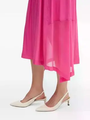 Dkny Asymmetric Elasticated Midi Skirt - Pink