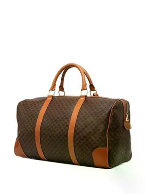 Celine 20th Century Macadam Coated Canvas Travel Bag