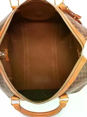 Celine 20th Century Macadam Coated Canvas Travel Bag