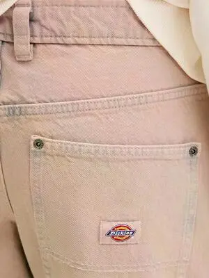 Dickies Wide Leg Jeans With Rose Label Detail