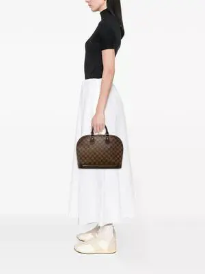 LOUIS VUITTON Damier Ebene Alma Pm Handbag - Brown