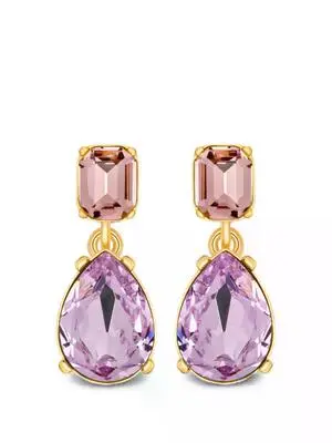 Oscar De La Renta Crystal Drop Earrings - Gold