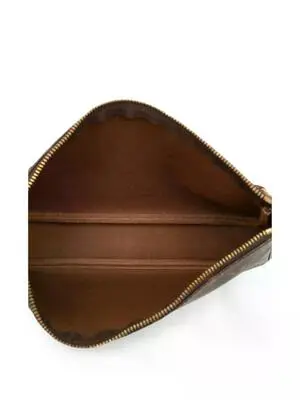 LOUIS VUITTON 2001 Monogram Pochette Accessoires Shoulder Bag - Brown