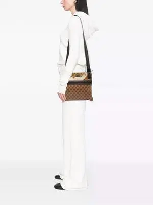 Gucci Monogram Coated Canvas Crossbody Bag