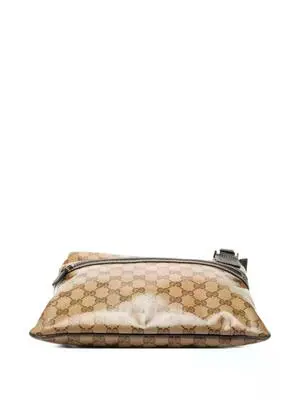 Gucci Monogram Coated Canvas Crossbody Bag
