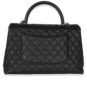 Chanel Quilted Caviar Coco Top Handle Bag