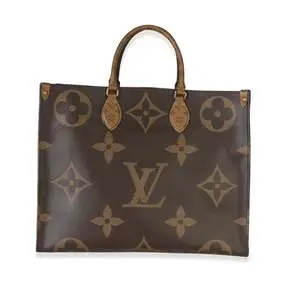 LOUIS VUITTON Monogram Reverse Canvas Onthego Gm Tote - Brown