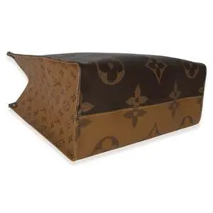 LOUIS VUITTON Monogram Reverse Canvas Onthego Gm Tote - Brown