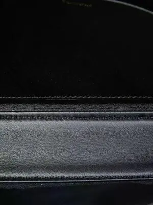 Celine 2022 Shiny Calfskin Triomphe Claude Shoulder Bag