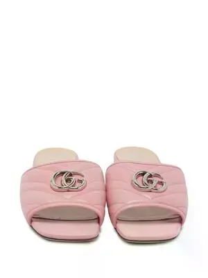Gucci Gg Marmont Quilted Leather Sandals