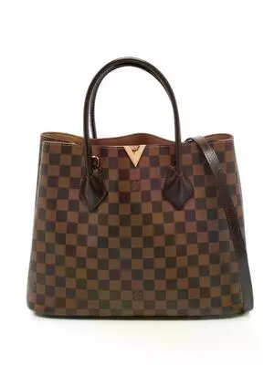 LOUIS VUITTON 2015 Kensington V Damier Ebene Handbag