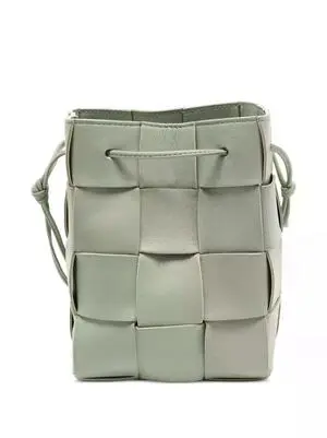 Bottega Veneta Small Cassette Bucket Bag - Green
