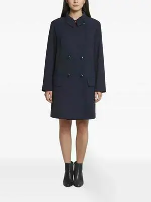 Emporio Armani Double-breasted Crepe Coat