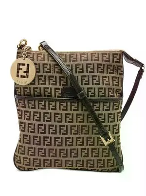 Fendi Zucca Flat Crossbody Bag