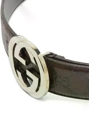 Gucci Interlocking G Guccissima Belt
