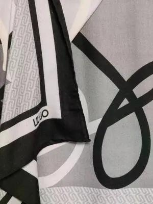 Liu Jo Logo-print Border Scarf
