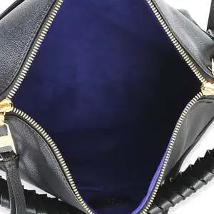 LOUIS VUITTON Monogram Empreinte Maida Hobo Shoulder Bag - Black