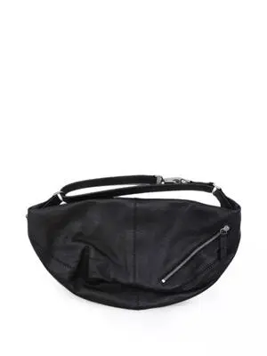 LEMAIRE Mini Quiver Clip Bag In Grained Buffalo Leather - Black