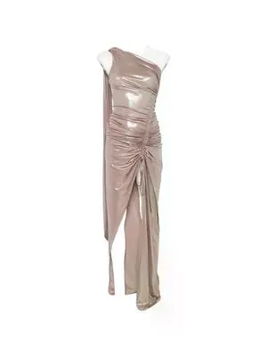 ATU BODY COUTURE One-shoulder Ruched Maxi Dress