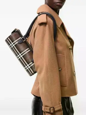 Burberry Mini Check Barrel Bag