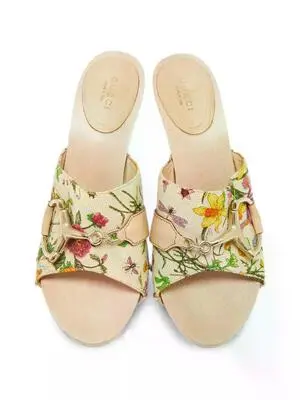 Gucci Flora Horsebit Clogs