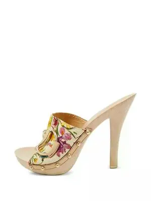 Gucci Flora Horsebit Clogs
