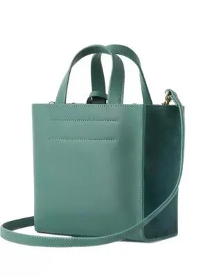 Furla Suede Panel Tote Bag - Green