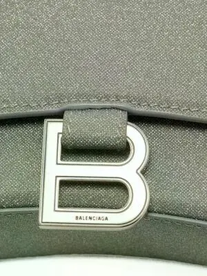 Balenciaga Hourglass Glitter Mini Bag