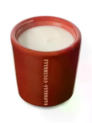 Brunello Cucinelli Scented Candle In Craquelé Ceramic Vessel - Red