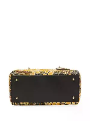 Dior Lady Animals Embroidered Tote Bag - Black