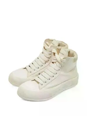Alexander McQueen Logo Print Lace-up High Top Sneakers