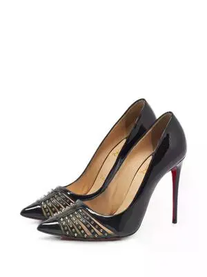 CHRISTIAN LOUBOUTIN Studded Patent Leather Pumps