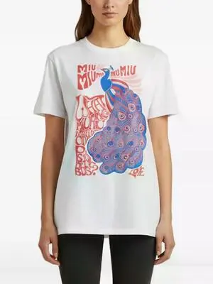 Miu Miu 2018 Graphic-logo T-shirt