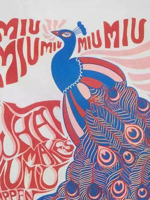 Miu Miu 2018 Graphic-logo T-shirt