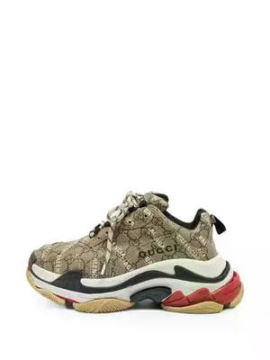 Gucci X Balenciaga Triple S Lace-up Sneakers - Neutrals