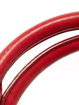 Miu Miu Matelassé Leather Satchel Bag - Red