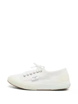 Alaïa Superga Lace-up Canvas Sneakers - White