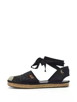 Fendi Embroidered Ff Espadrilles