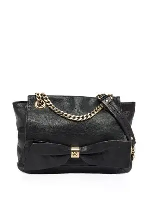 Carolina Herrera Audrey Bow-detail Shoulder Bag - Black