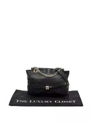 Carolina Herrera Audrey Bow Detail Shoulder Bag - Black
