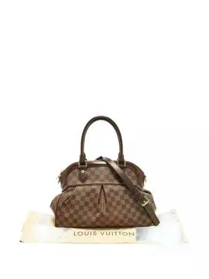 LOUIS VUITTON 2006 Small Trevi Pm Damier Ebene Handbag