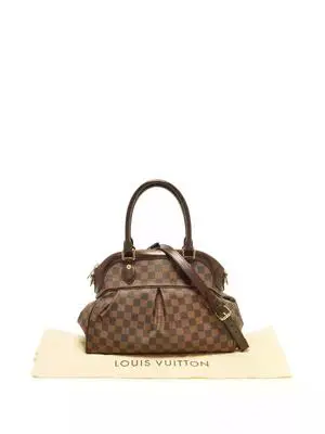 LOUIS VUITTON Damier Ebene Trevi Pm Handbag