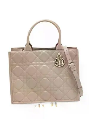 Dior Medium Book Macrocannage Tote Bag - Neutrals