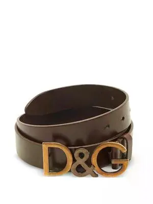 Dolce & Gabbana Logo Buckle Belt - Brown