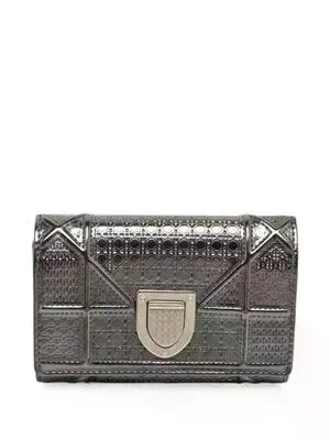 Dior 2018 Diorama Trifold Wallet - Grey