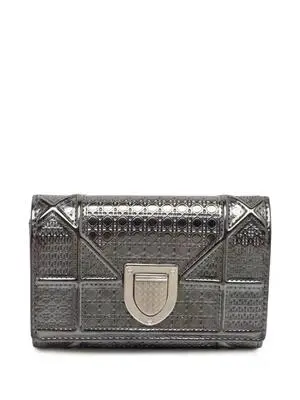 Dior 2018 Diorama Trifold Wallet - Grey