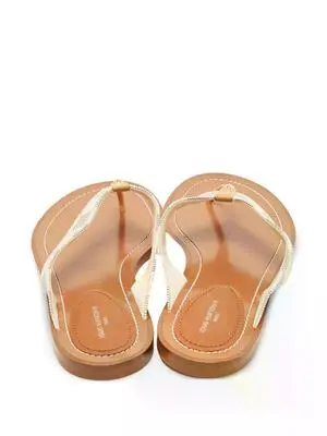 LOUIS VUITTON Damier Azur Thong Sandals
