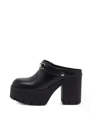Gucci Leather Horsebit Platform Mules